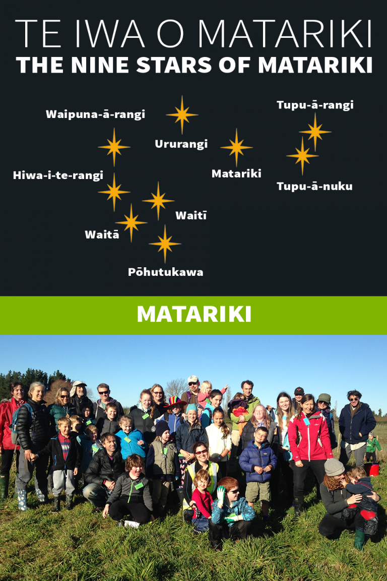 Te Iwa o Matariki | The Nine Stars of Matariki – Kiwi Conservation Club