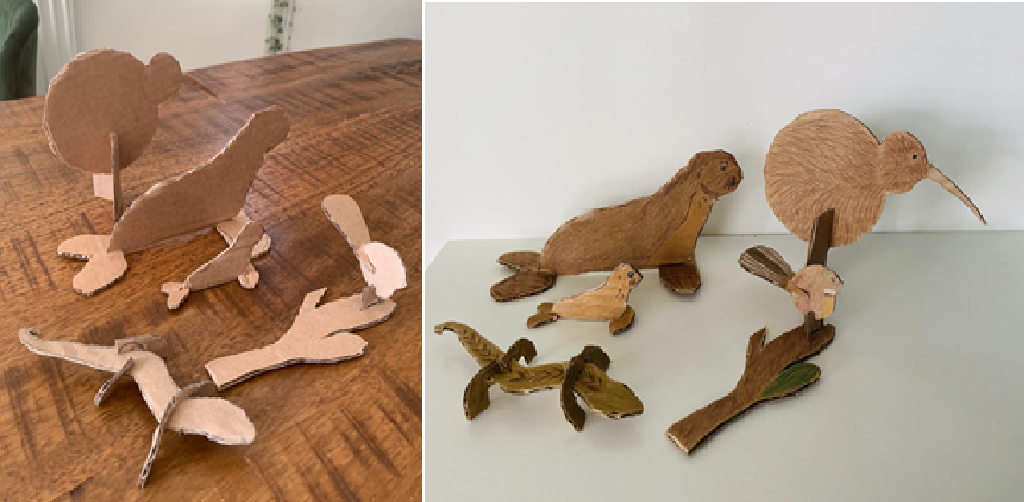 Cardboard Native Animals! – Kiwi Conservation Club