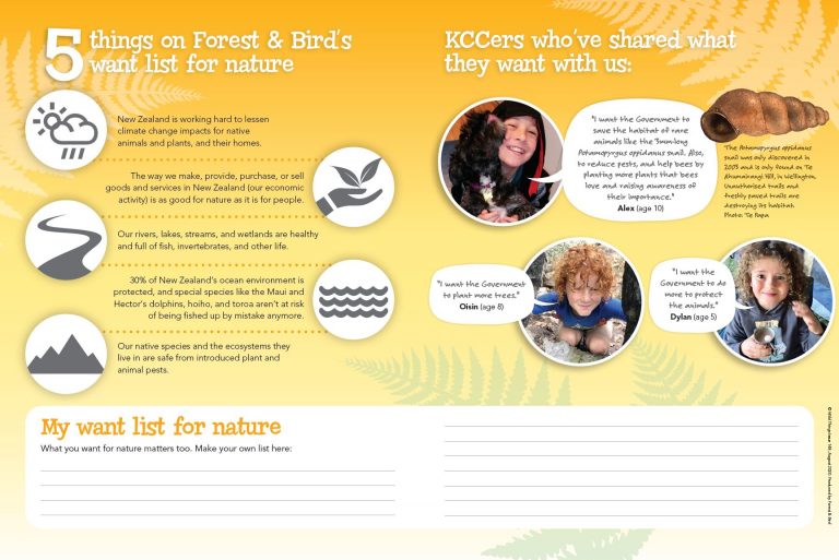Vote for Nature – Election Resource – Kiwi Conservation Club