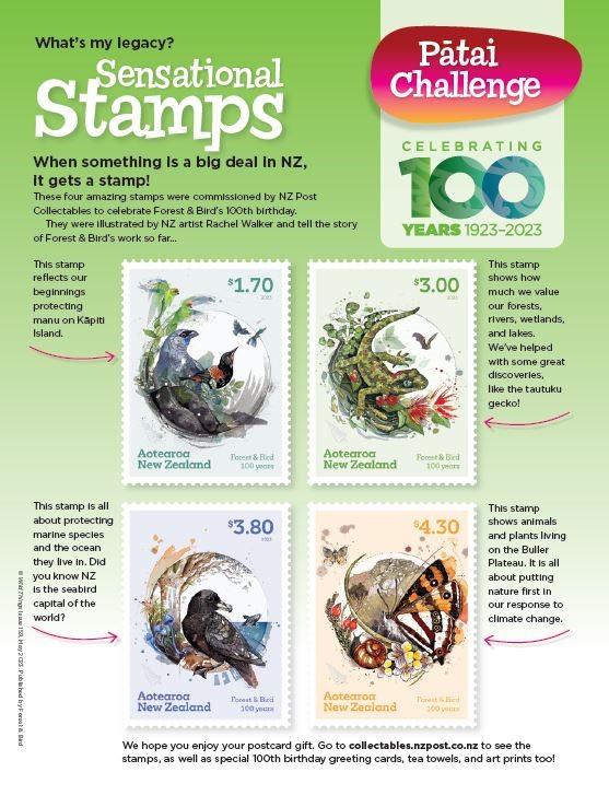 Design a sensational nature stamp! – Kiwi Conservation Club